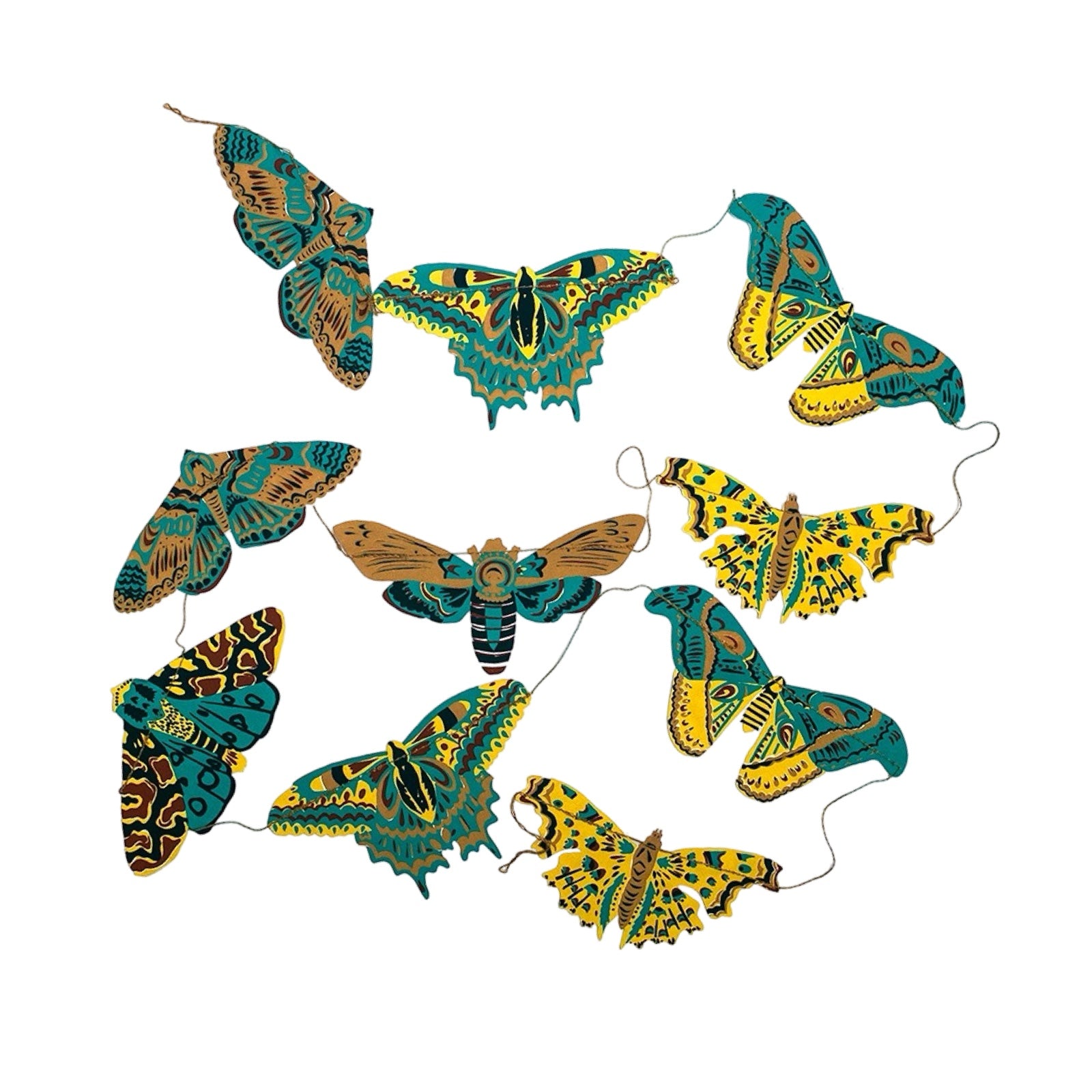 Moths Paper Garland | Independent Gift Shop Edinburgh