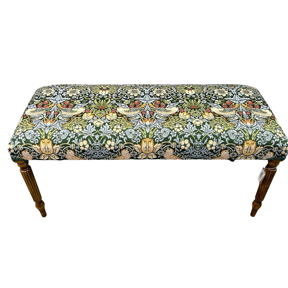 Strawberry Thief Bench Green | Independent Gift Shop Edinburgh