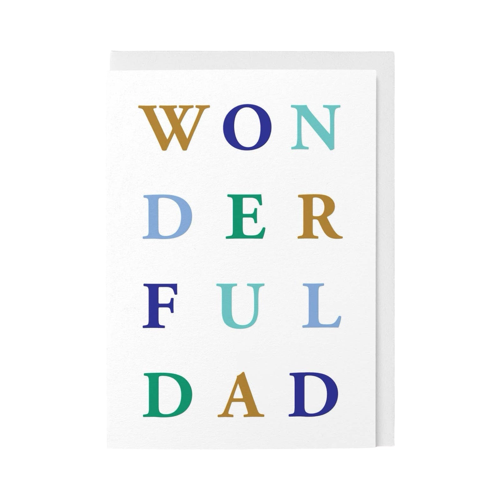 Wonderful Dad Father's Day Card | Independent Gift Shop Edinburgh